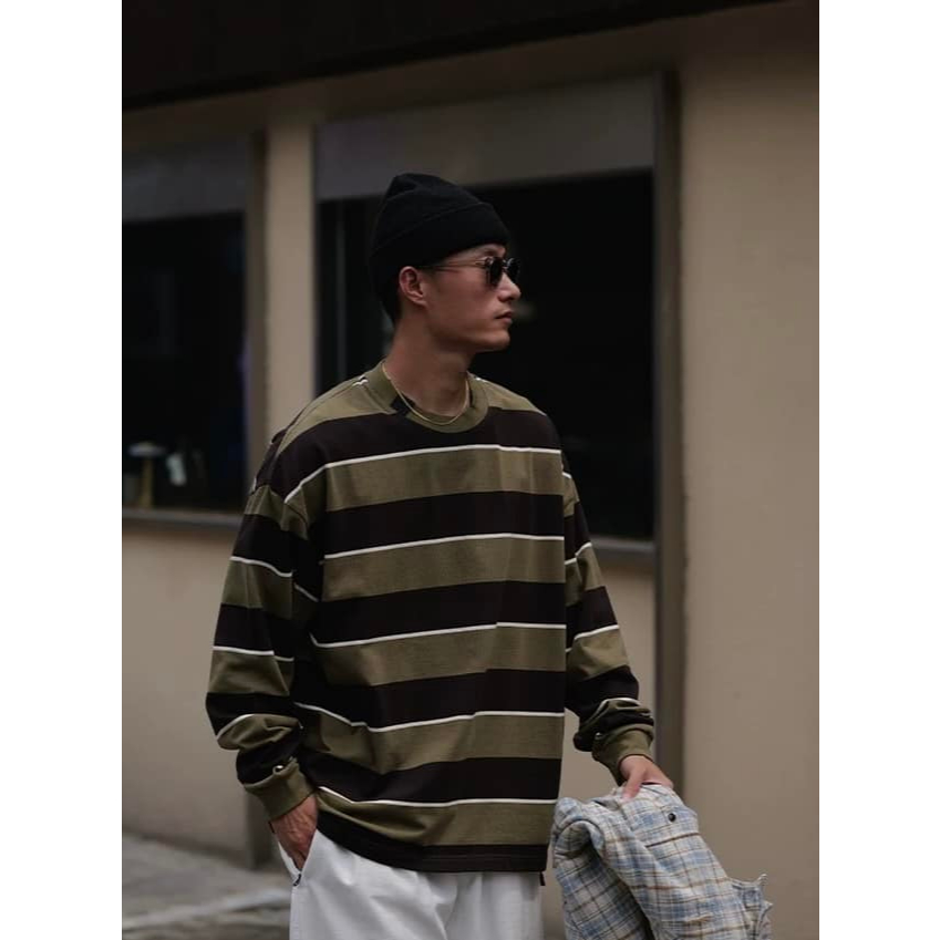 「Doushop」Unbent Cityboy條紋長袖 | 蝦皮購物