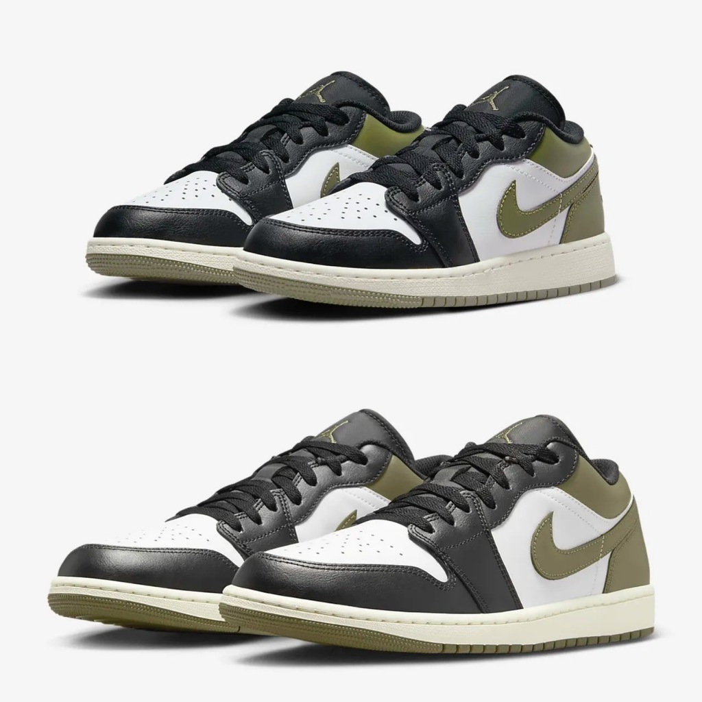 【EAT-SHOE】AIR JORDAN 1 LOW 黑白綠 AJ1 男鞋 553560-092 553558-092 | 蝦皮購物