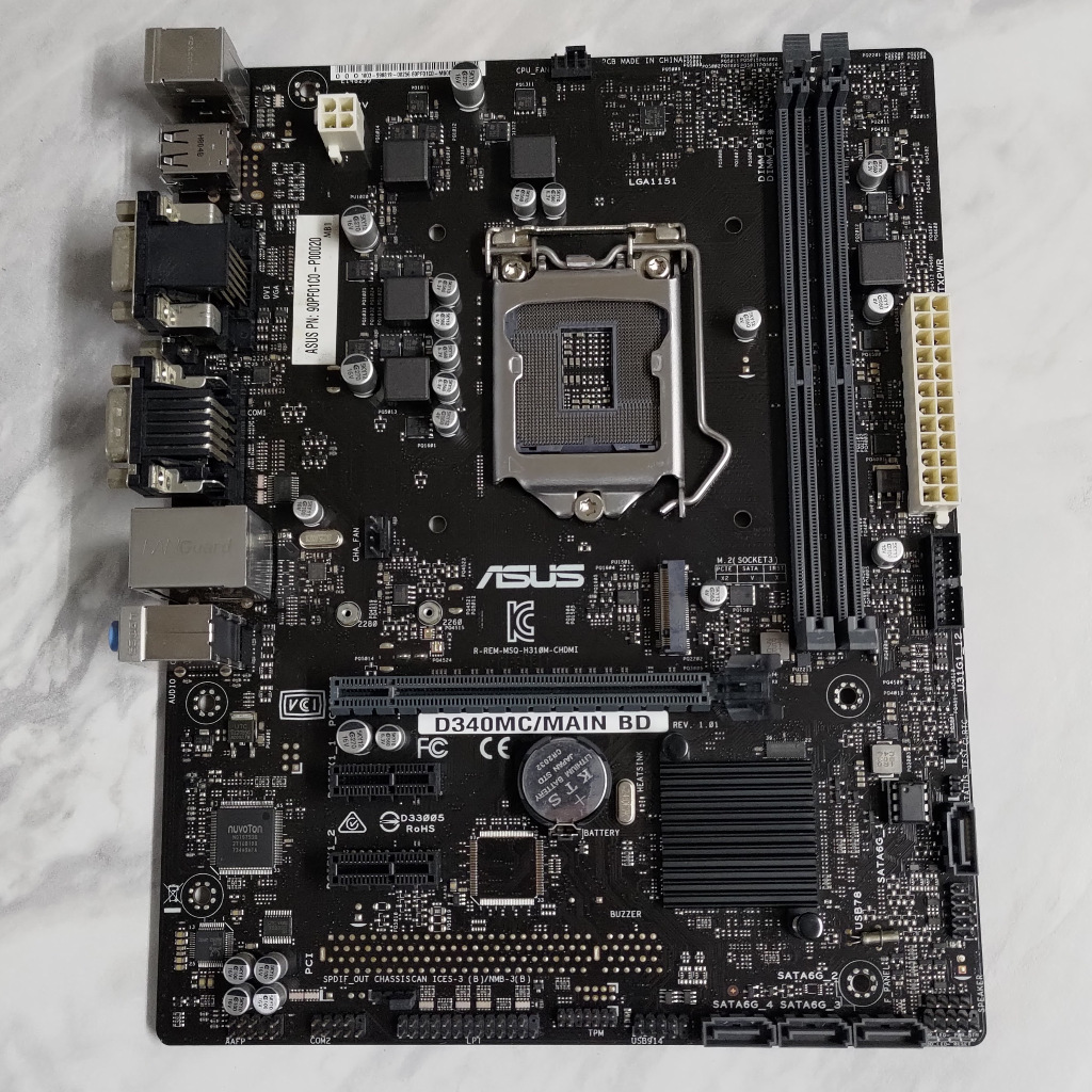 ASUS 華碩 D340MC H310 INTEL LGA1151 8代 9代 M-ATX 主機板 內建 WIN11 | 蝦皮購物