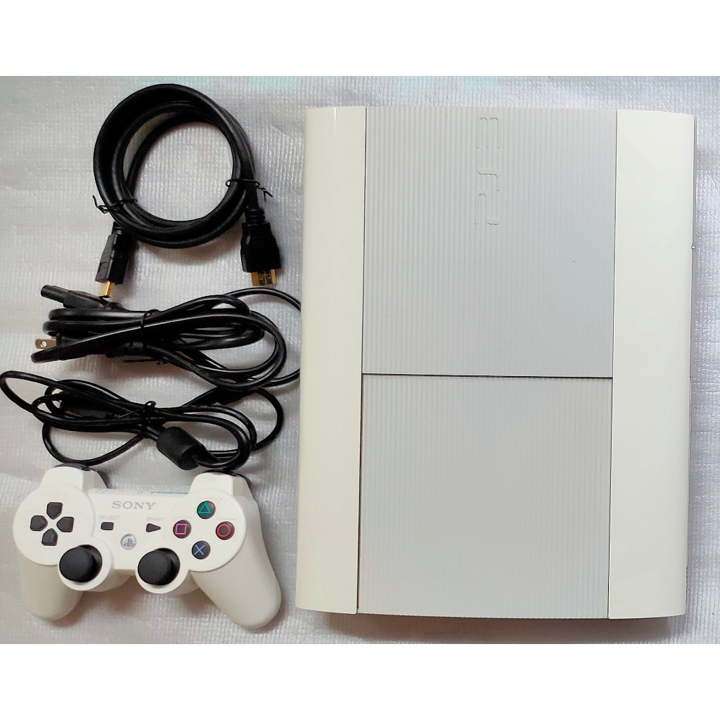 PS3 SuperSlim 4007B 250G 4.85 白色 8.9成新 台灣公司貨 | 蝦皮購物