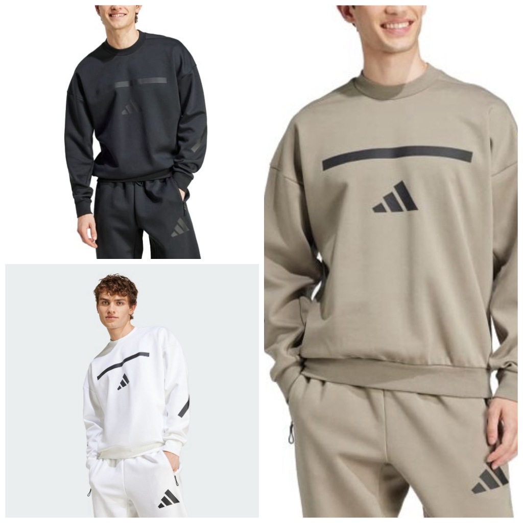 【豬豬老闆】ADIDAS Z.N.E. 休閒 運動 大學T 男款 黑JE7536 白JF2451 卡其JE3076 | 蝦皮購物