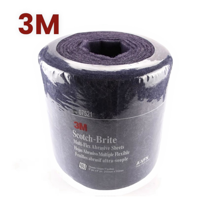 3M 百利 Scotch-Brite變形絨 菜瓜布 60片 一捲 07521 不鏽鋼鍋 爐具專用菜瓜布 | 蝦皮購物