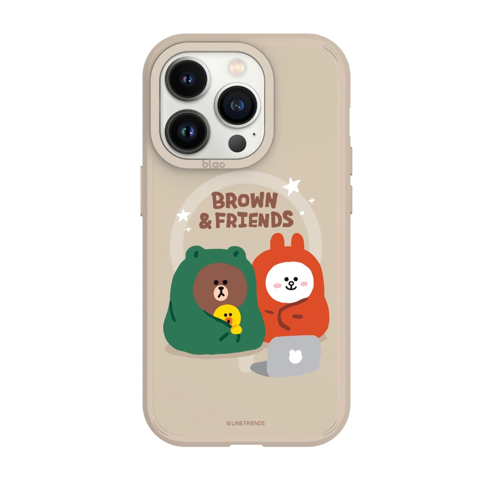 【TOYSELECT】LINE FRIENDS經典-窩在被窩峽谷強悍MagSafe iPhone手機殼 | 蝦皮購物