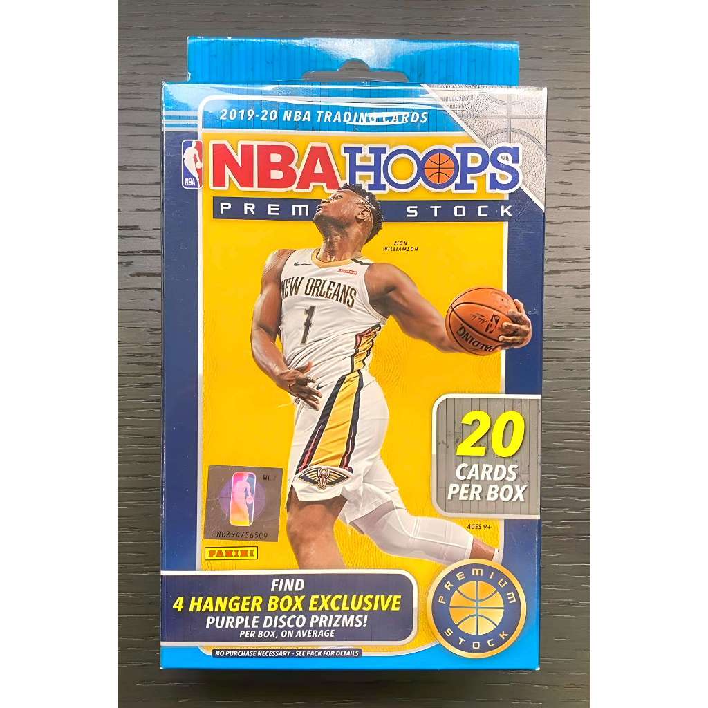 2019-20 NBA Hoops Premium Stock Hanger Box 籃球 球員卡 (1盒) | 蝦皮購物