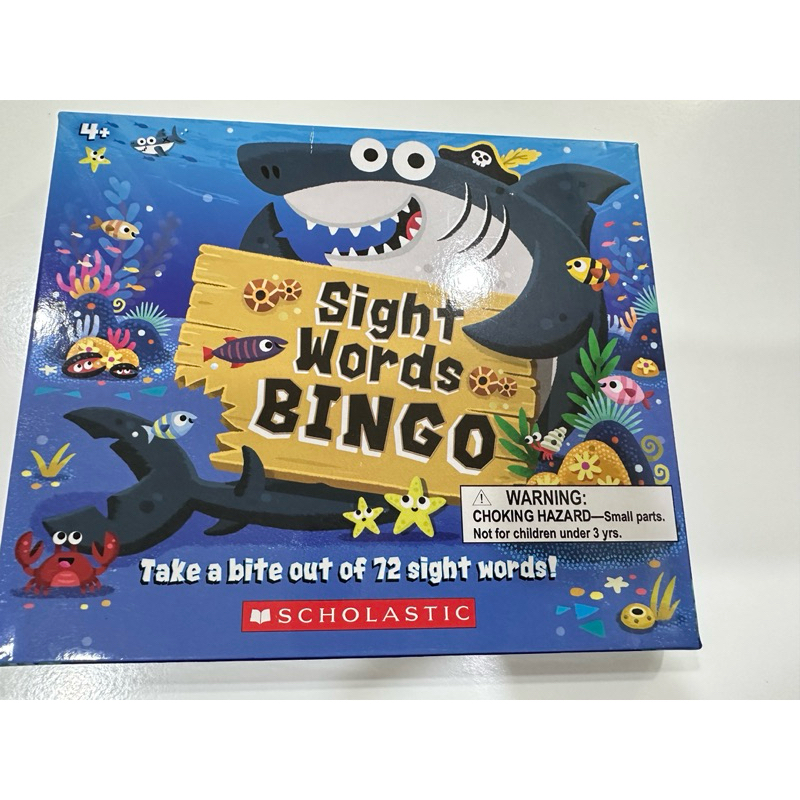 二手Shark Sight Words Bingo 英文桌遊 | 蝦皮購物