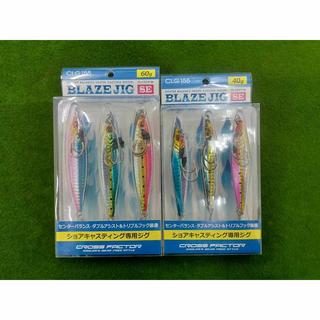 【Fishing Boy 魚小子】cross factor BLAZE JIG 鐵板套組 雙鉤+三本鉤 假餌 鐵板 | 蝦皮購物