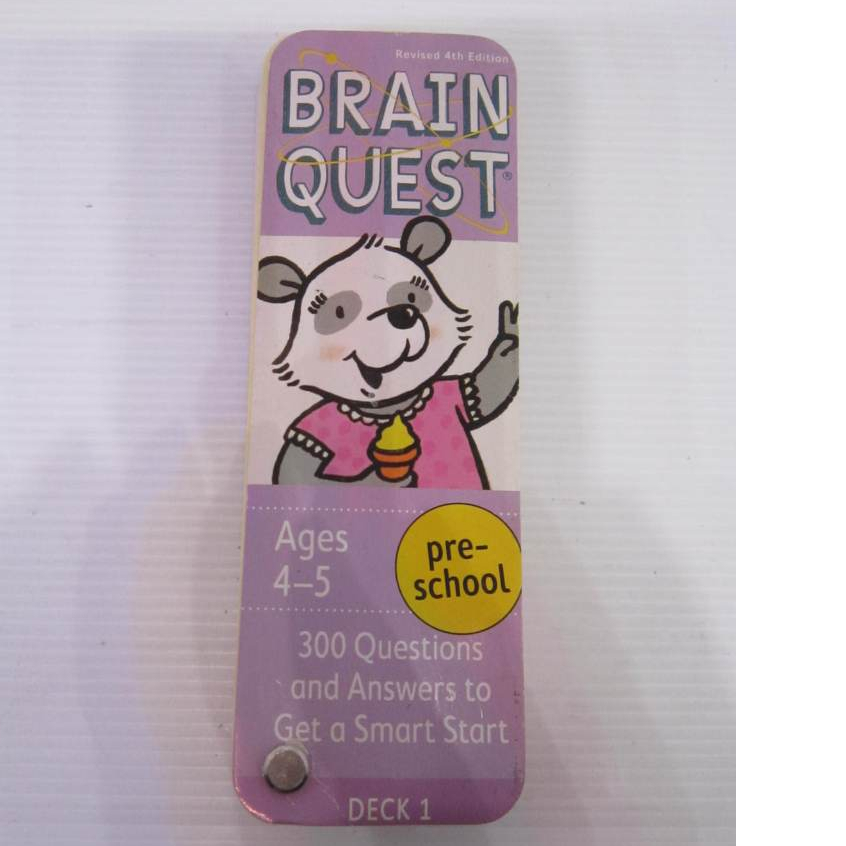 「二手書」4/e BQ問答卡 (只有Deck1) 英文啟蒙單詞卡 Brain Quest 4-5 years | 蝦皮購物