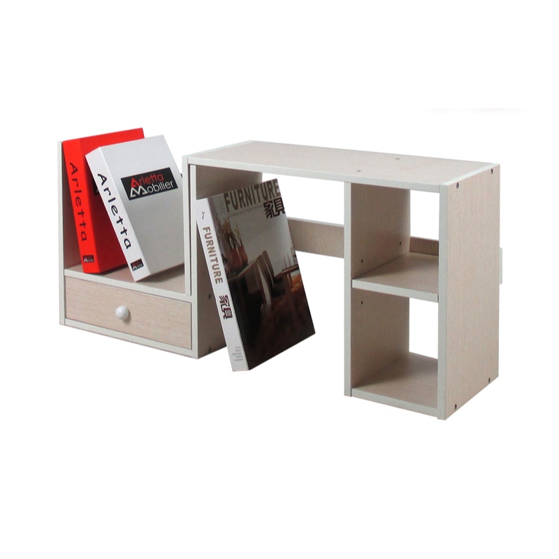 RICHOME 福利品 BO-317 桃樂絲桌上型附抽伸縮書架 書架 書櫃 桌面收納 置物 展示 收納 辦公 工作 | 蝦皮購物