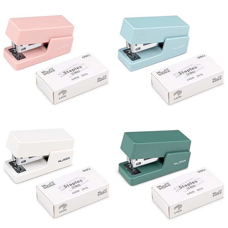 大衆*Deli 得力 NU SIGN釘書機組3號-多色可選(NS083) | 蝦皮購物