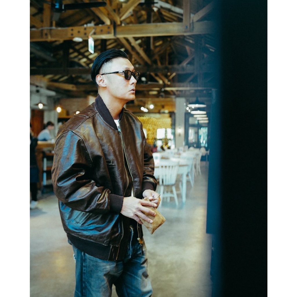 MADNESS HARD AGING LEATHER AVIATOR JACKET (HORSEHIDE) 余文樂同款 | 蝦皮購物