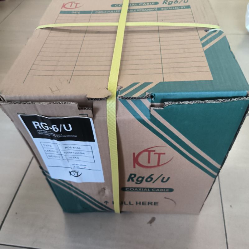 高品質原裝進口 KTT-168編RG6U-5C2V-5CFB有線電視.數位天線.監視器同軸電纜線 300米/箱 | 蝦皮購物