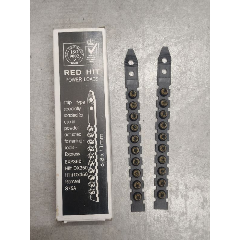 【川頁】五金 附發票 RED HIT 黑藥6.8*11mm 百發/盒 裝潢釘 POWER LOADS 450用 | 蝦皮購物