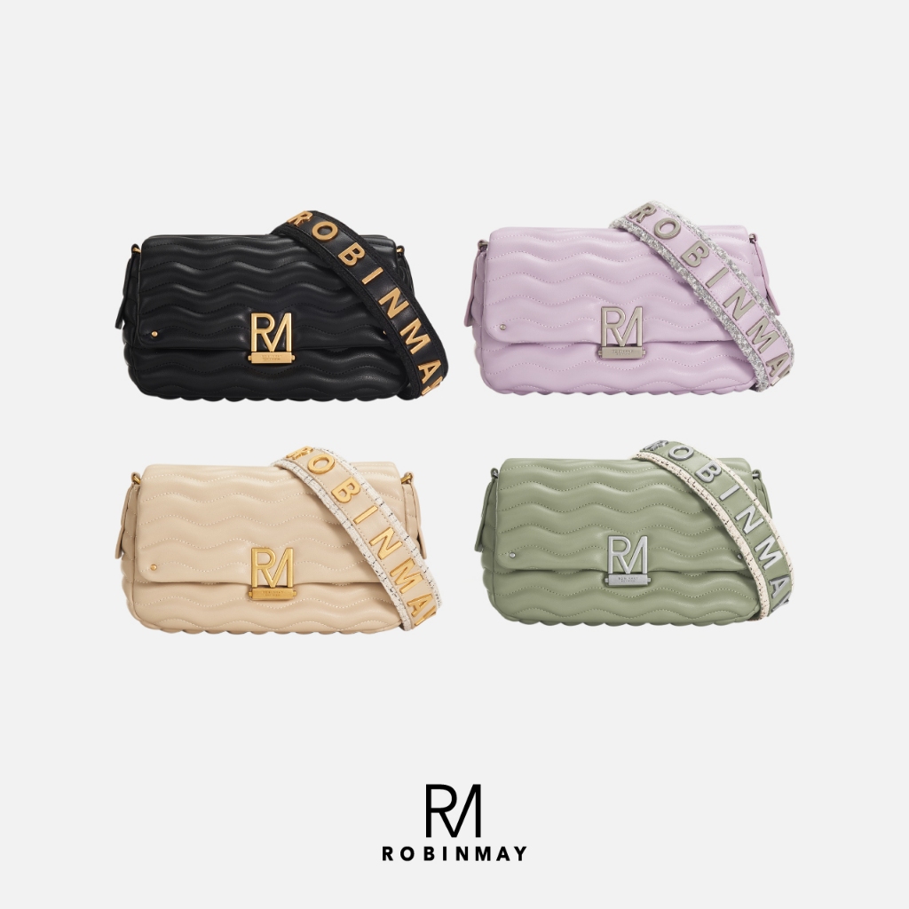 【ROBINMAY】波光浪潮斜背包 (壓扣封口/斜背包/PU皮革/多色挑選) | 蝦皮購物