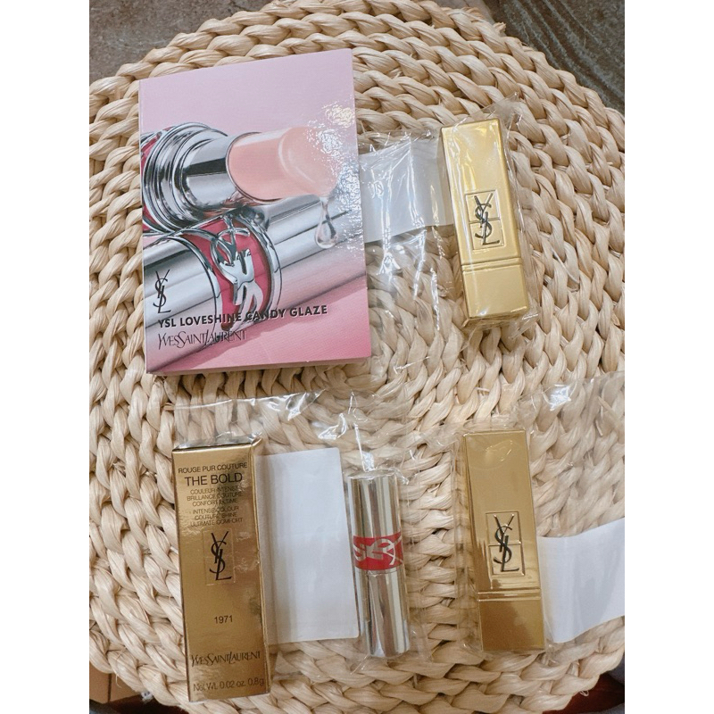 【美妝小舖】YSL精巧版唇膏 情挑誘吻晶亮蜜唇膏/奢華緞面唇膏#N1#1966#1971#Mini01/情挑水唇膏150 | 蝦皮購物