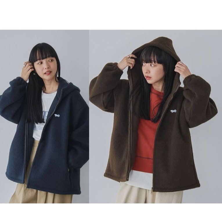 【WildLady】特 日本日系質感秋冬時髦保暖連帽小狐狸羊羔絨棒球外套 夾克coen penneys | 蝦皮購物