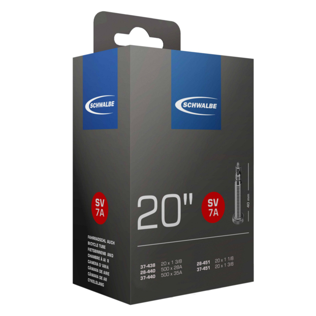 Schwalbe SV7A 451 小折小徑車自行車內胎 (法嘴 40mm) | 蝦皮購物