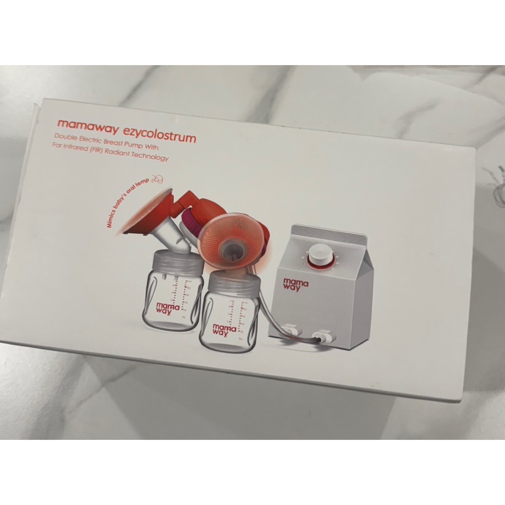 MAMAWAY 電動雙邊熱敷吸乳器3.0 熱敷吸乳器 熱敷 擠乳器 保固至114年11月 | 蝦皮購物