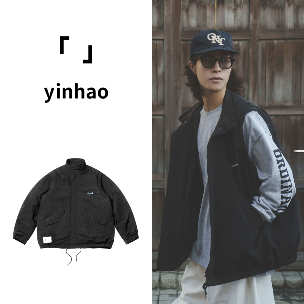 【yinhao】ORDINARY｜兩用式鋪棉改良軍外套 抽繩 羽絨外套 外套 防風外套 背心 背心外套 | 蝦皮購物