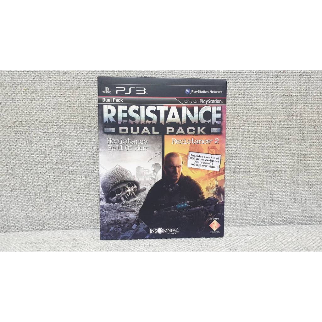 PS3 二手 全面對抗 合輯 Resistance Dual Pack 1+2 英文版 | 蝦皮購物
