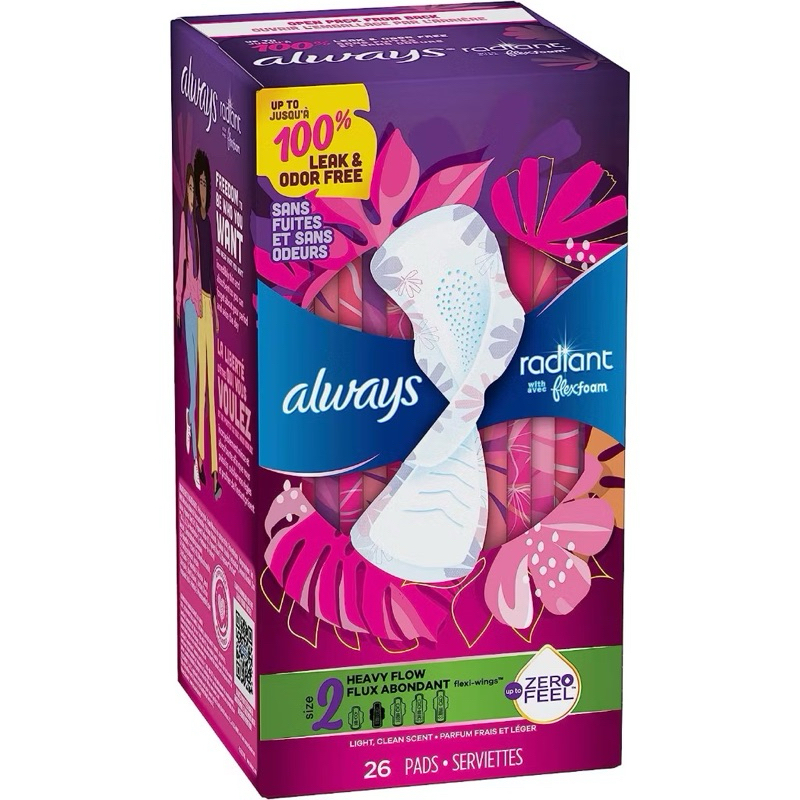 衛生棉 Always whisper with flex foam 尺寸2 isi 26pads | 蝦皮購物