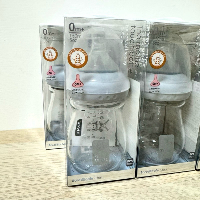 [二手] 荷蘭Umee 寬口防脹氣玻璃奶瓶 150ml | 蝦皮購物