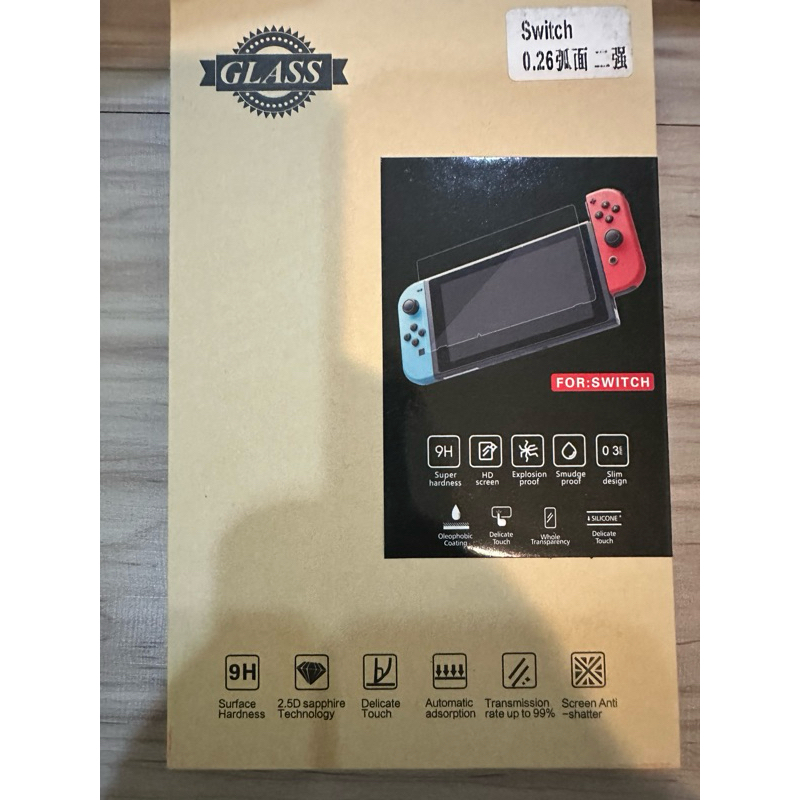 副廠NS SWITCH OLED 9H 主機用 高清鋼化膜 玻璃膜 玻璃貼 營幕保護貼 保貼 | 蝦皮購物
