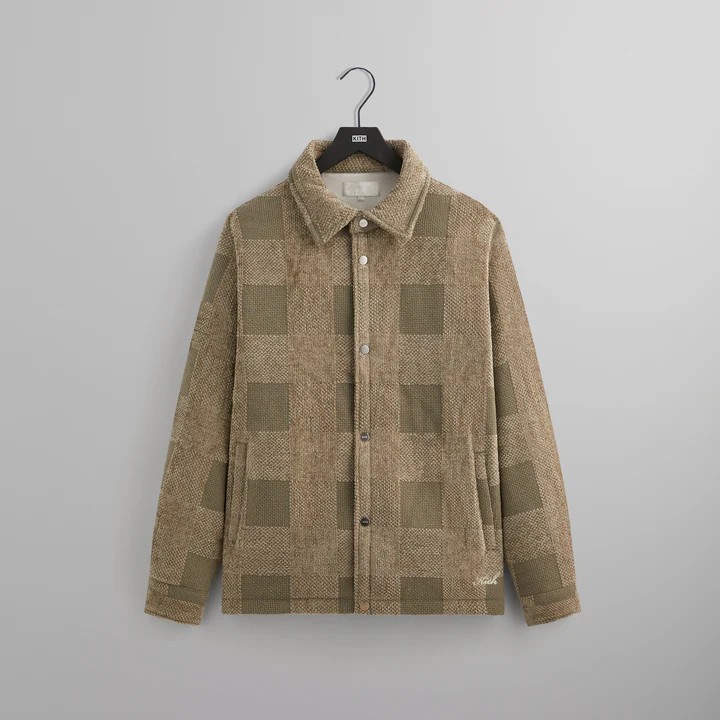 【Hills】KITH CHENILLE PLAID BRIXTON PUFFED SHIRT JACKET | 蝦皮購物