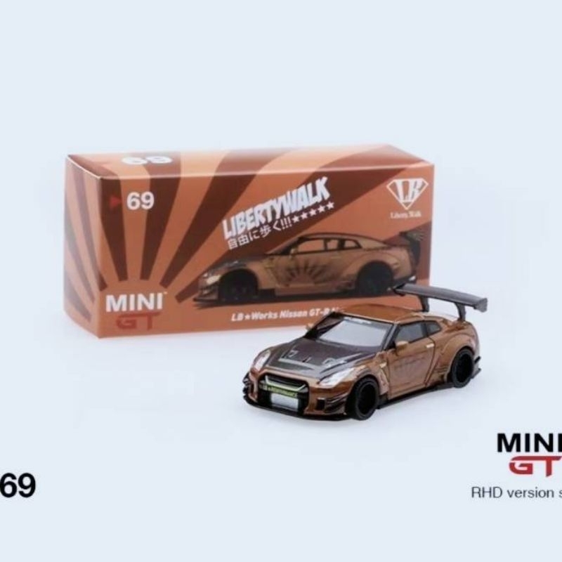 MINI GT 69 絕版 超稀有 全新未拆封 LBWK 寬體 Nissan GT-R R35 附膠盒 | 蝦皮購物