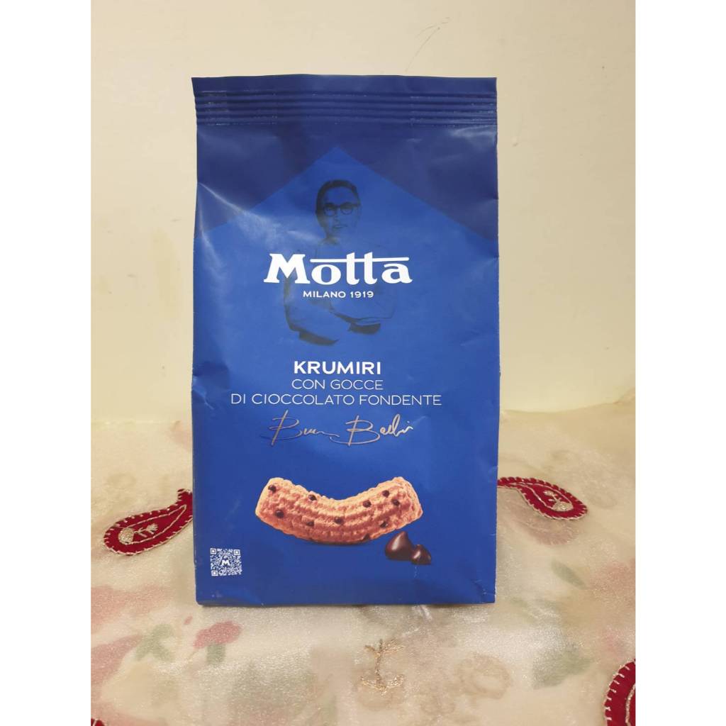 🇮🇹amo義大利代購🇮🇹預購+現貨 義大利Motta Krumiri Gocce 黑巧克力豆奶油餅乾 290g | 蝦皮購物