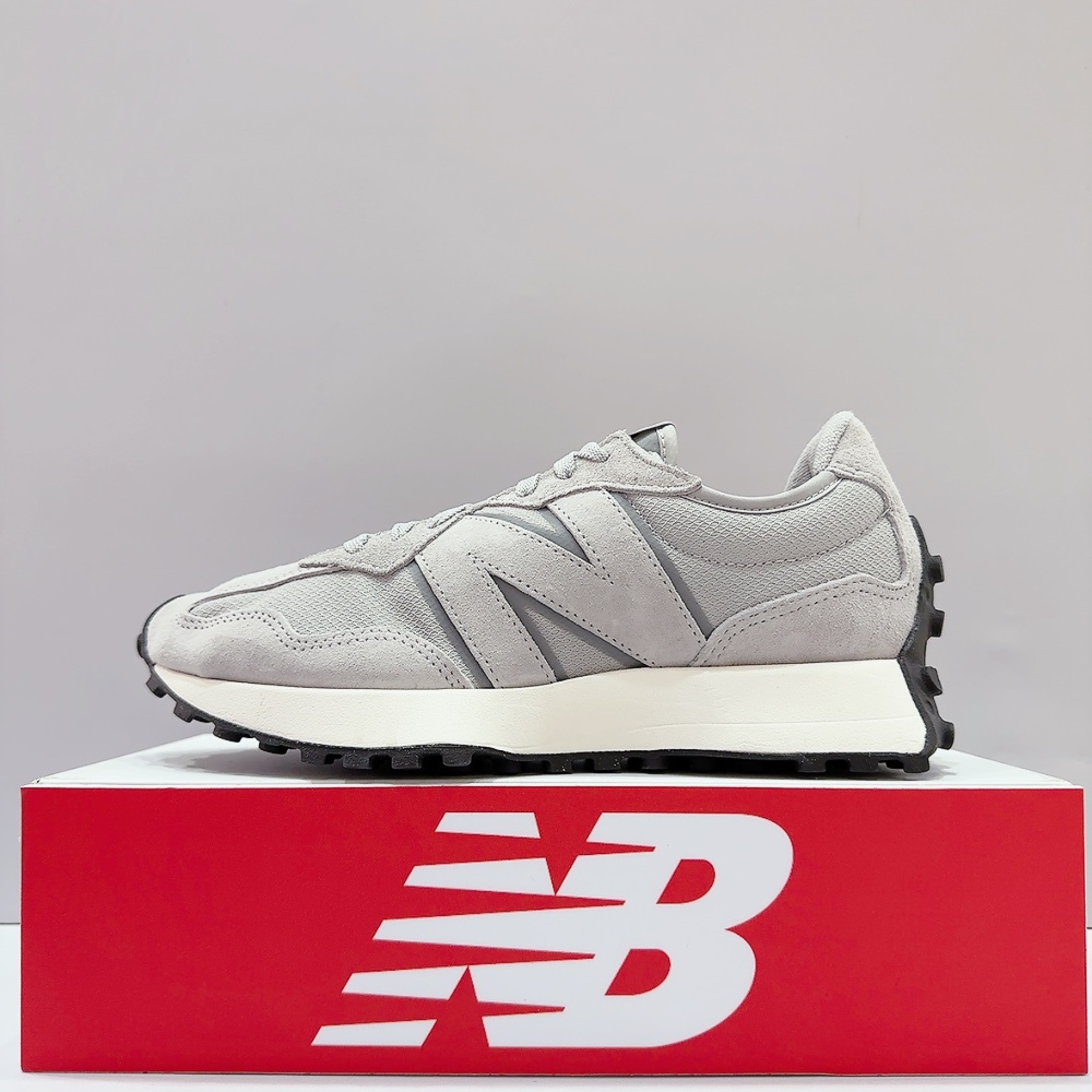 New Balance NB 327 男女款 灰色 D楦 皮革 麂皮 復古 運動 休閒鞋 U327SWA | 蝦皮購物