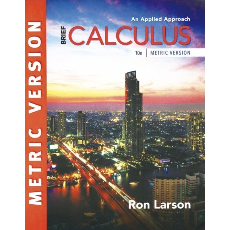 微積分 Brief Calculus: An Applied Approach (Metric Edition) 10版 | 蝦皮購物