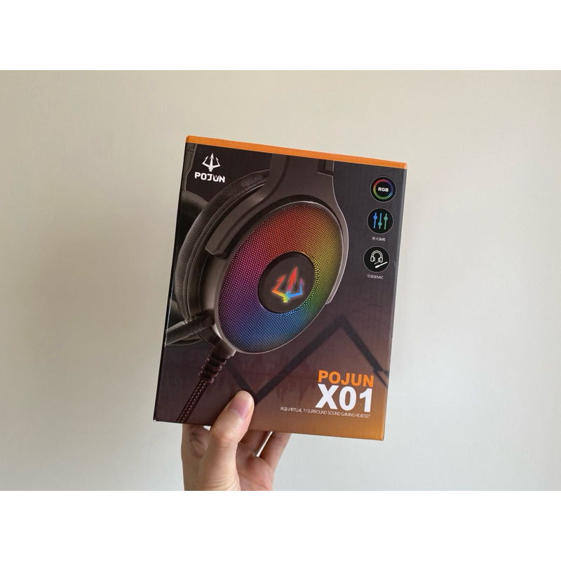 POJUN X01 RGB 電競耳機 | 蝦皮購物