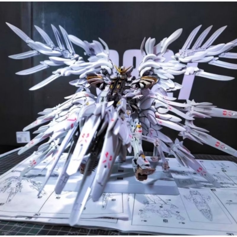 正貨最低價 大班 8827 MG 1/100 FIX第三版 白雪姬 可變形 12矮星炮 附地台水貼 天使鋼彈 飛翼卡版 | 蝦皮購物