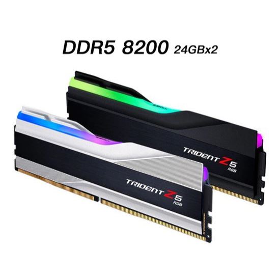 芝奇G.SKILL幻鋒戟 Trident Z5 RGB DDR5-8200 CL40 24G*2 雙通道 黑/白 | 蝦皮購物