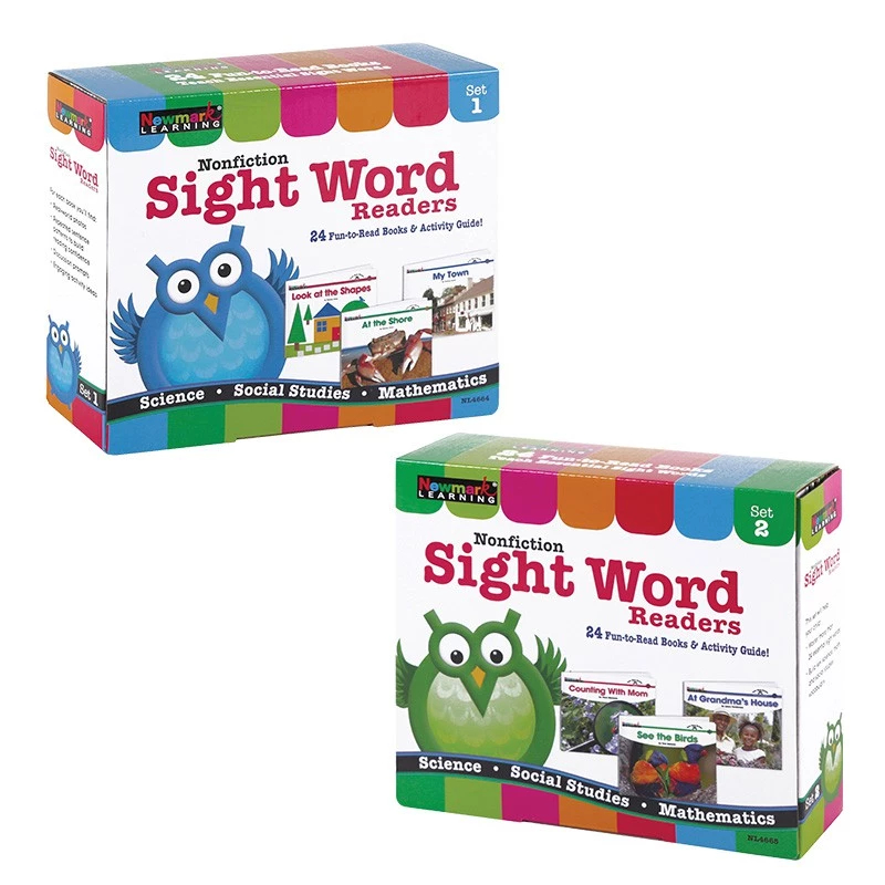 【華通書坊】Nonfiction Sight Word Readers Set 1 & 2 小兒跨學科常見單字閱讀盒 Newmark ...