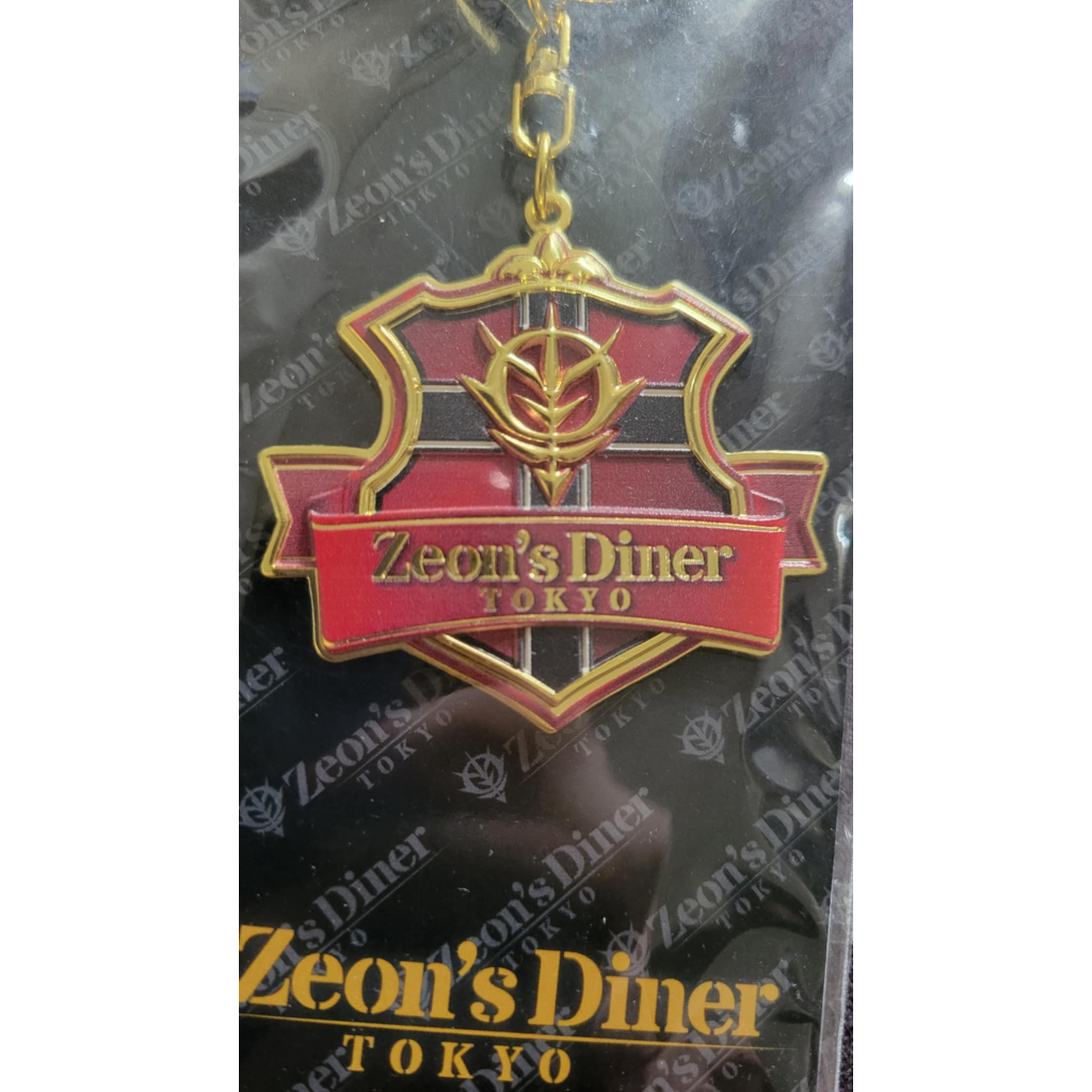 gundam cafe ZEON'S DINER tokyo 吉翁軍 徽章 金屬 鑰匙圈 鋼彈咖啡 | 蝦皮購物