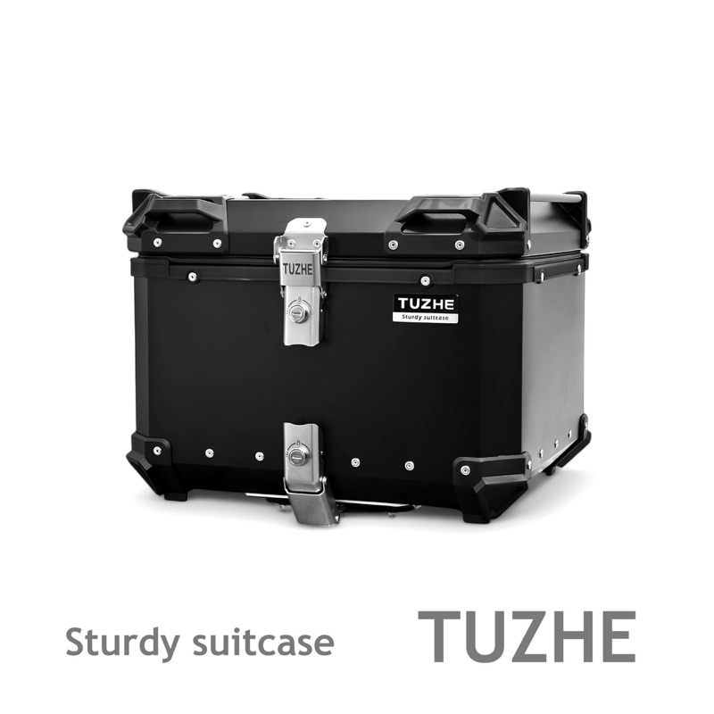 TUZHE 機車後箱 鋁箱 最低價 正鋁合金行李 防漏水一年保固 摩托車旅行箱 途者機車用品有限公司 贈上下後靠背 | 蝦皮購物