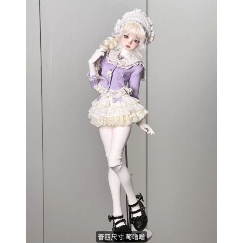 【4分娃衣】4分四分娃衣奧菲利亞花束甜心葡嚕嚕娃娃衣服 lolita 紫色 bjd mjd mdd | 蝦皮購物
