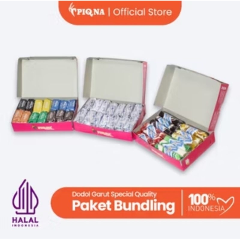 DODOL GARUT PIQNA PAKET BUNDLING 3 Box | 蝦皮購物