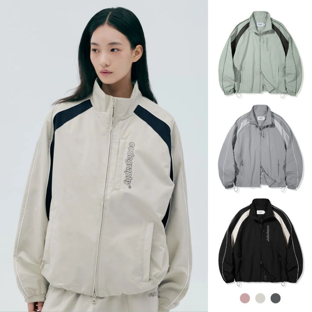 𝐘𝐙🌸微代購【現貨+預購】韓國 CODE GRAPHY CGP 運動 休閒 立領 連帽 拼接 防風 風衣 外套 多款 | 蝦皮購物