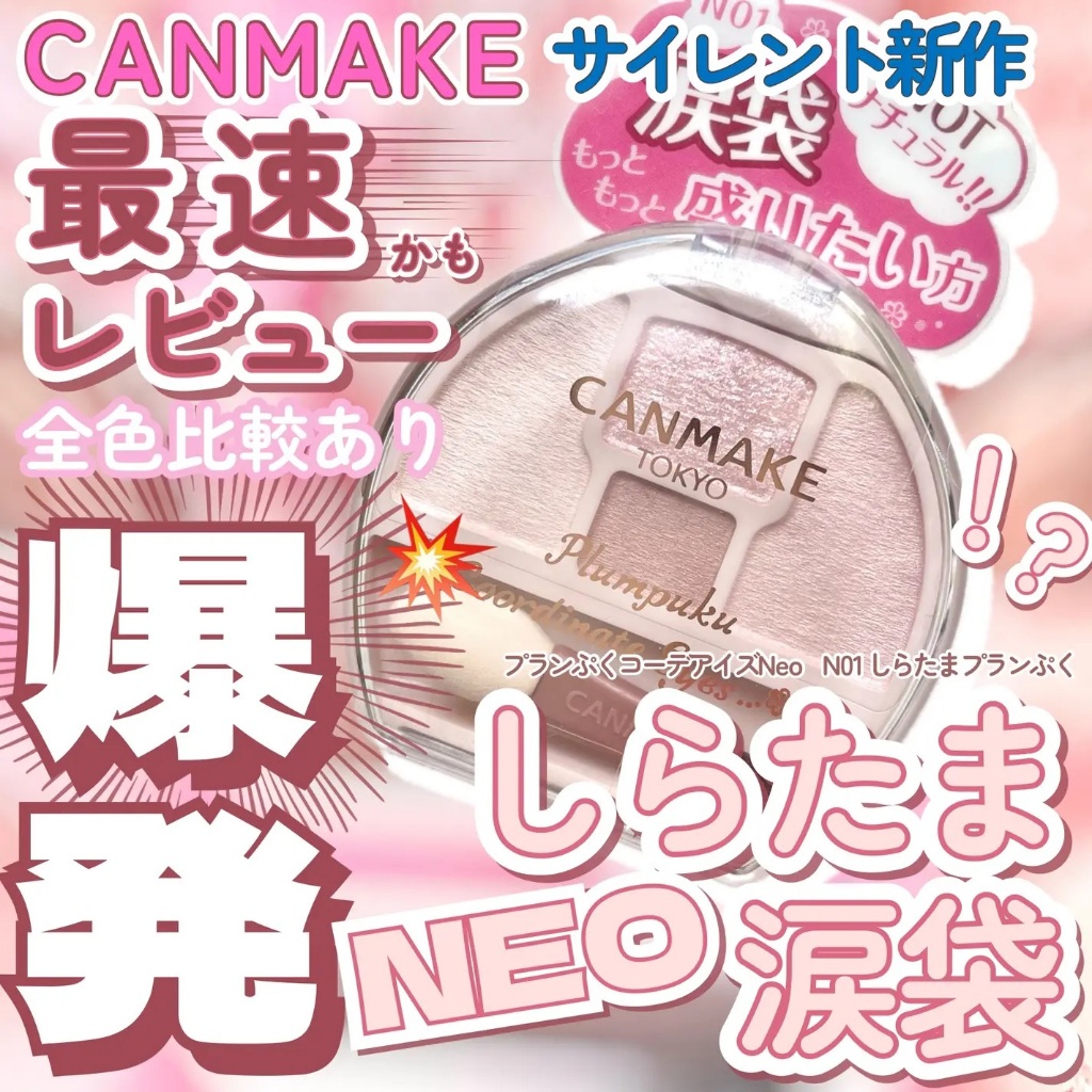 💥爆款淚袋 新Neo♡JO是愛買 ♡現CANMAKE 製作豐滿淚袋 淚袋眼影盤 Neo N01少少數量 | 蝦皮購物