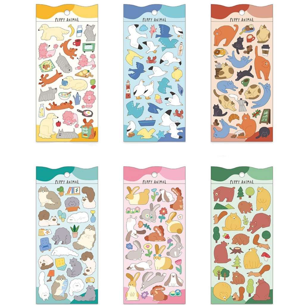 *激動小鹿* 日本 MIND WAVE 貼紙 PEPPY ANIMAL 系列 pet 貼紙 新品 | 蝦皮購物