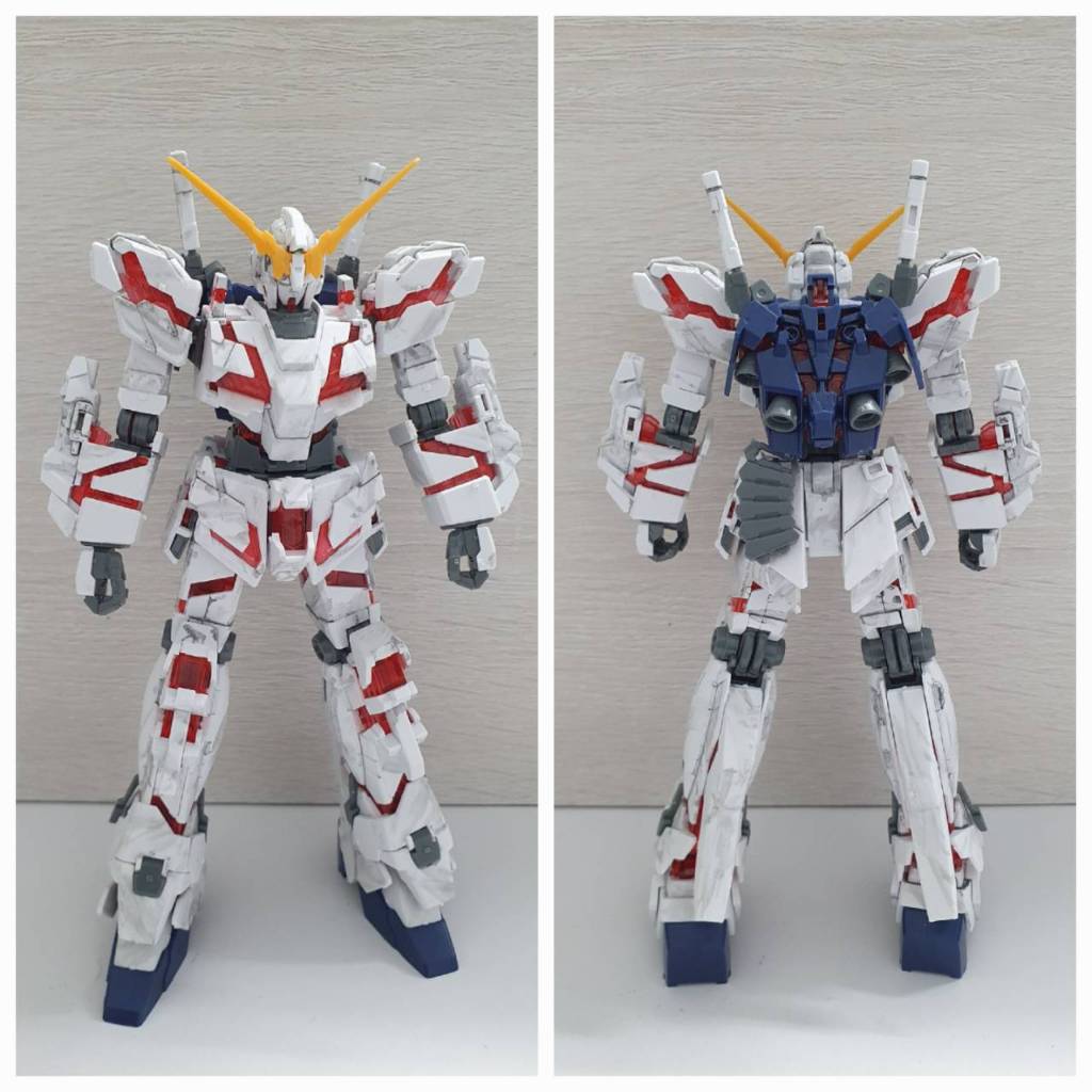 G582【米皇模型】HG 1/144 獨角獸 毀滅模式 RX-0 Unicorn Gundam Destroy Mode | 蝦皮購物