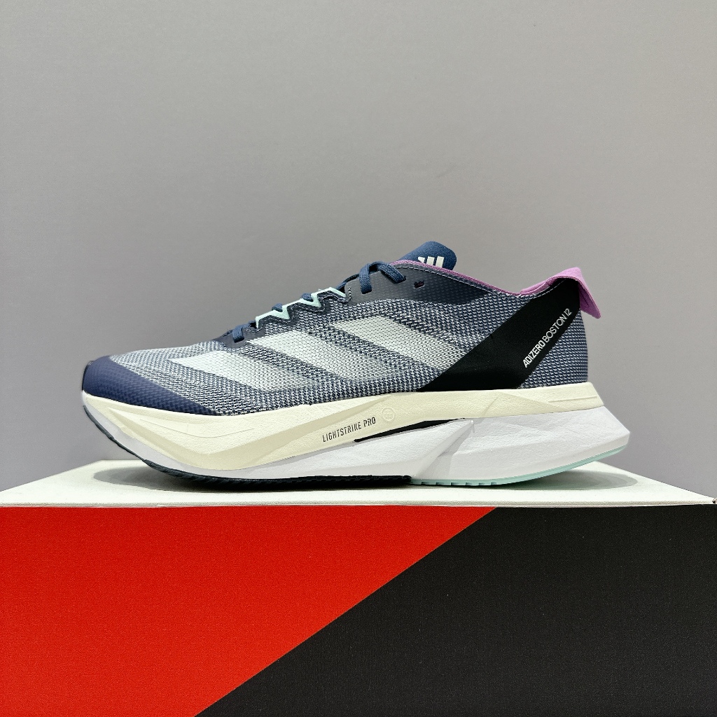 adidas ADIZERO BOSTON 12 W 女生 深藍色 舒適 透氣 輕量 緩震 運動 慢跑鞋 IF9219 | 蝦皮購物