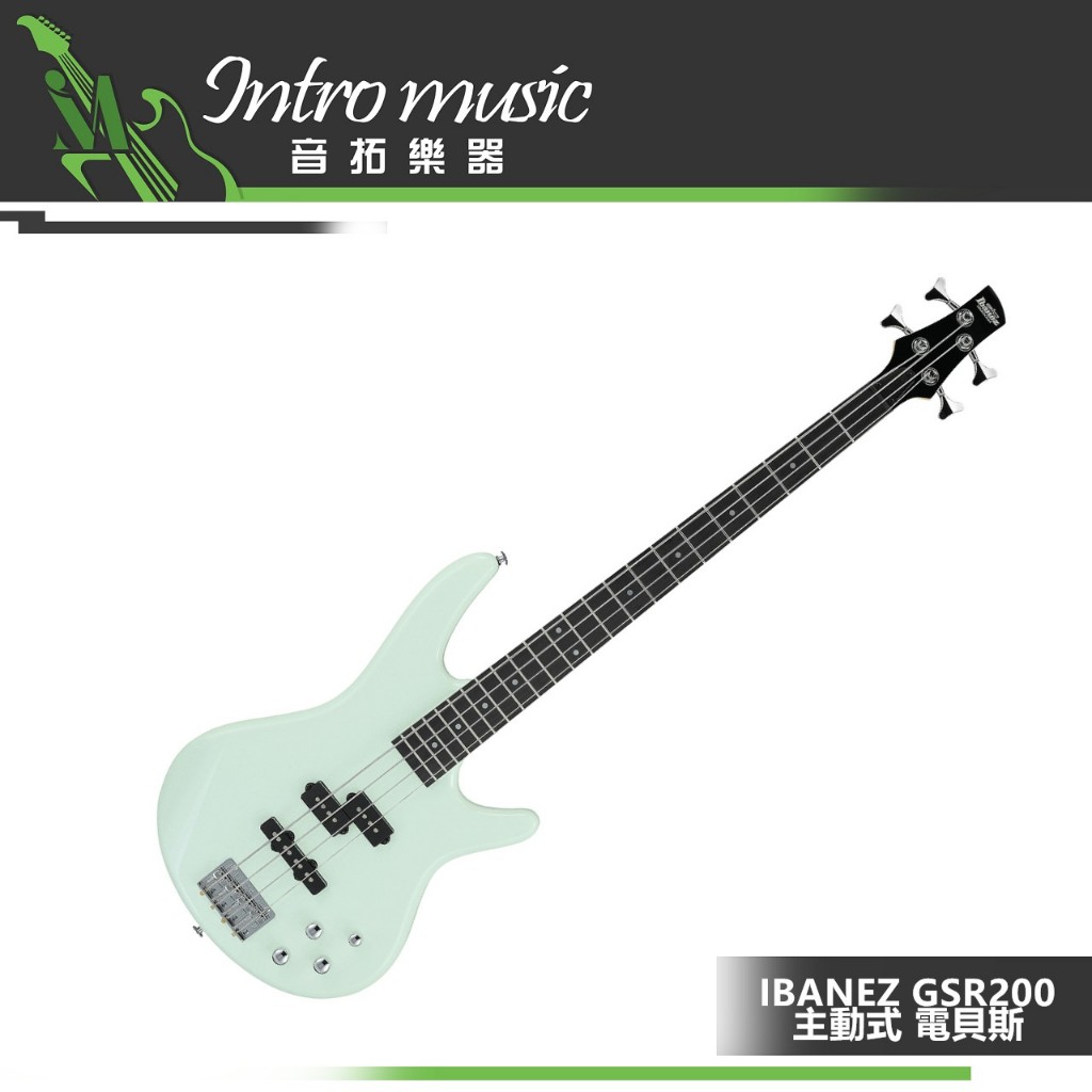 【音拓樂器】IBANEZ GSR200 Mint Green 薄荷綠色 主動式 電貝斯 Bass 入門首選 | 蝦皮購物