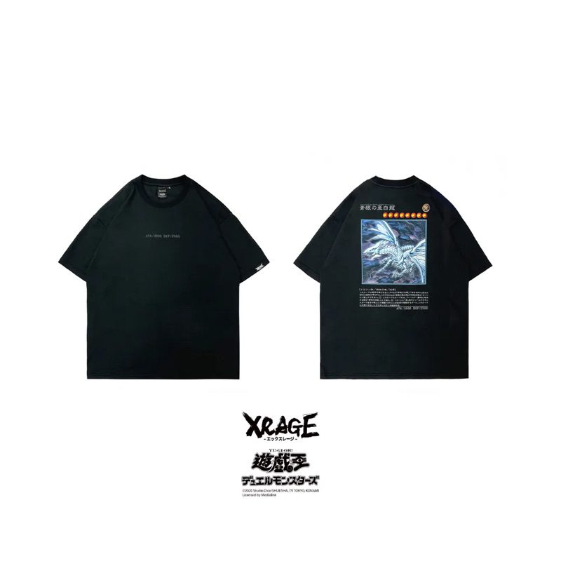 XRAGE 遊戲王聯名刺繡短t 青眼亞白龍 黑魔導 天霆號 星塵龍 | 蝦皮購物
