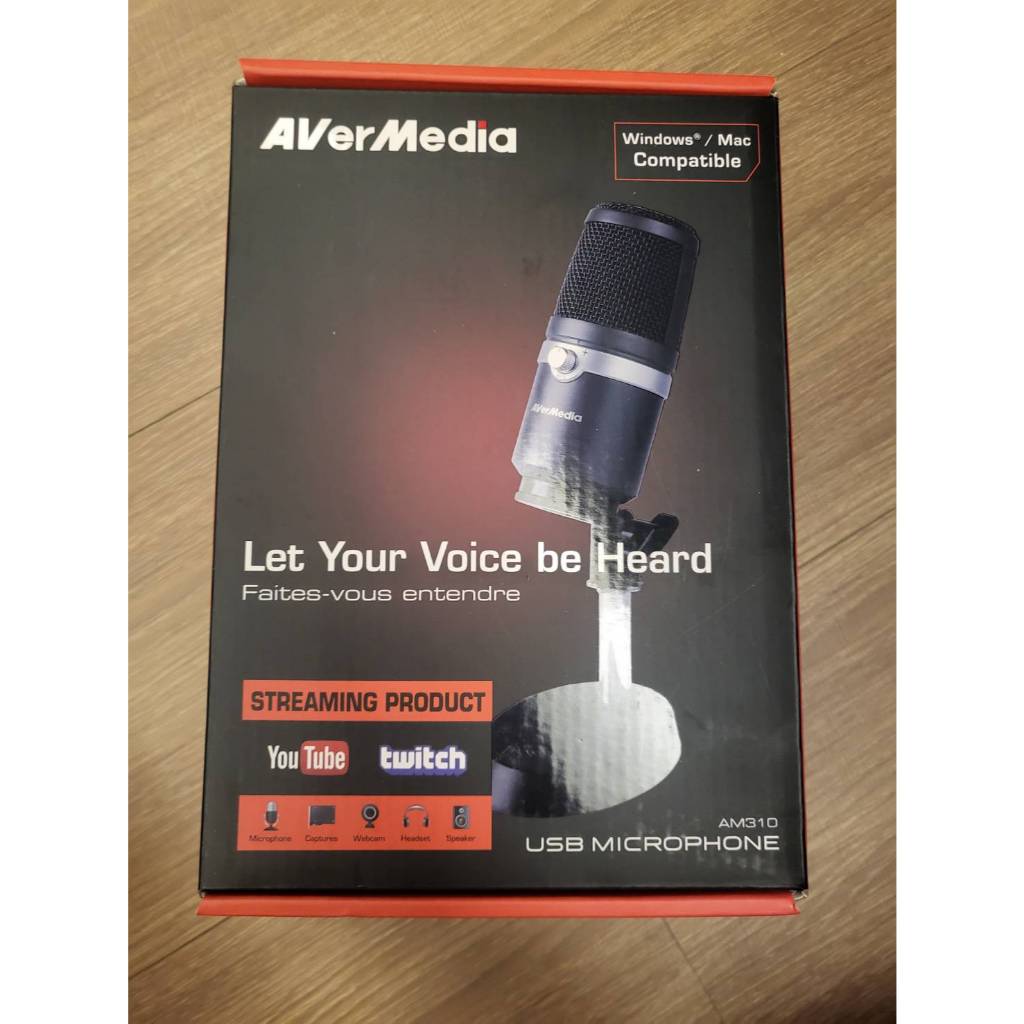 AverMedia 圓剛 AM310 黑鳩 高音質USB麥克風 直播.演唱專用 圓剛 AM310 | 蝦皮購物