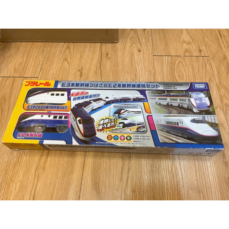 [TAKARA TOMY] Plarail 二手 E3系2000番代+E2系 絕版 新幹線 連結式樣 雙車組 | 蝦皮購物