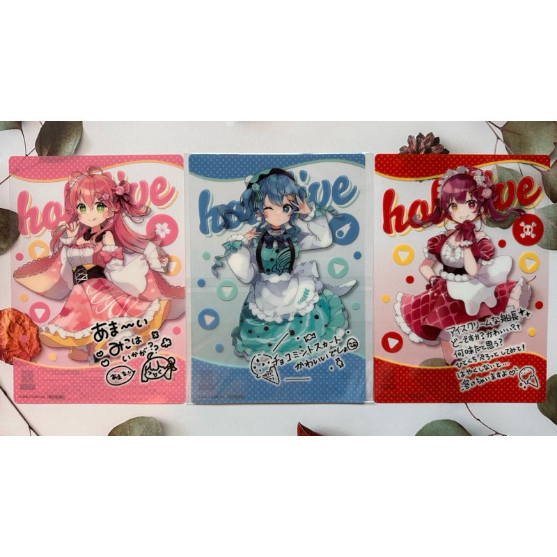 ￥My公仔￥ 日本限定 Hololive 全家限定 墊板 文字訊息 櫻巫女 星街彗星 寶鐘瑪琳 透明海報 海報 A5海報 | 蝦皮購物