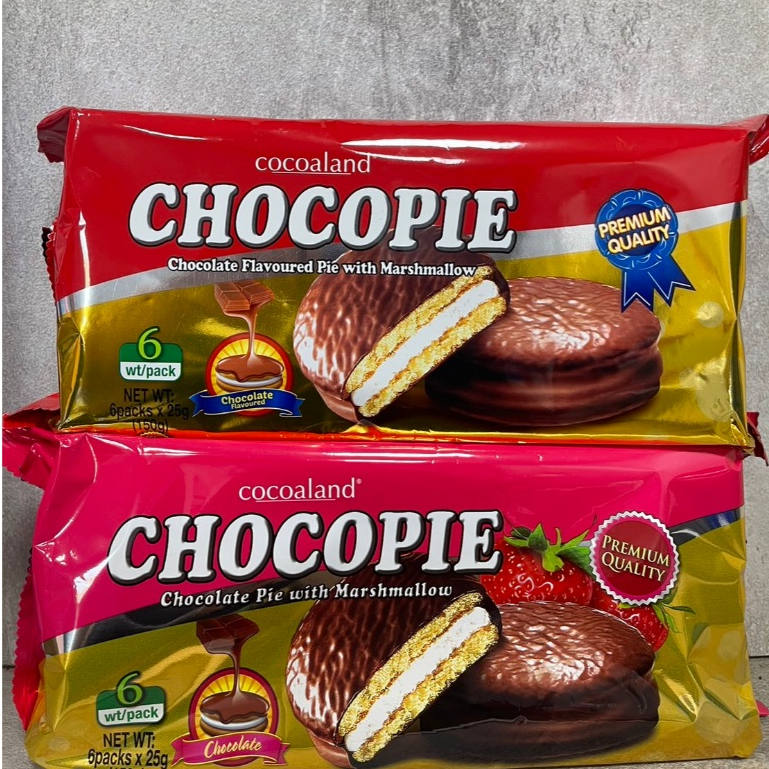 Cocoaland 巧克力派 chocopie 草莓 巧克力風味派 300g 奶素 | 蝦皮購物
